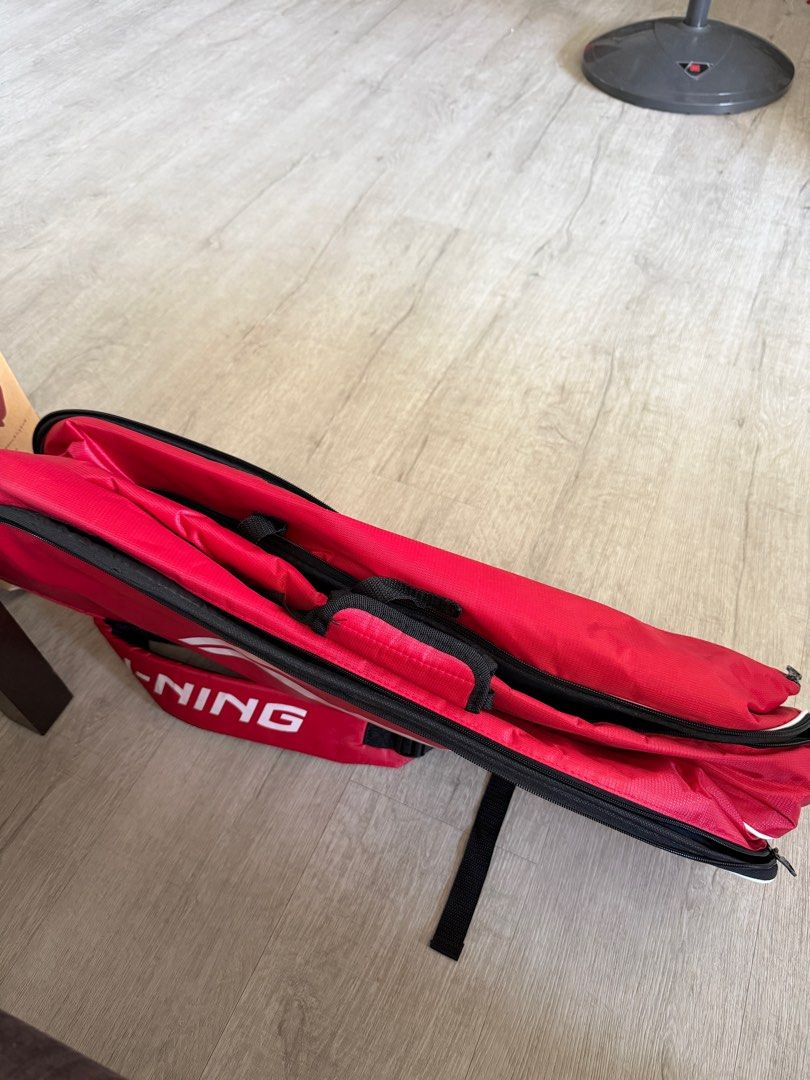 Li-Ning Badminton Racket Bag - Red, Sports Equipment, Sports & Games ...