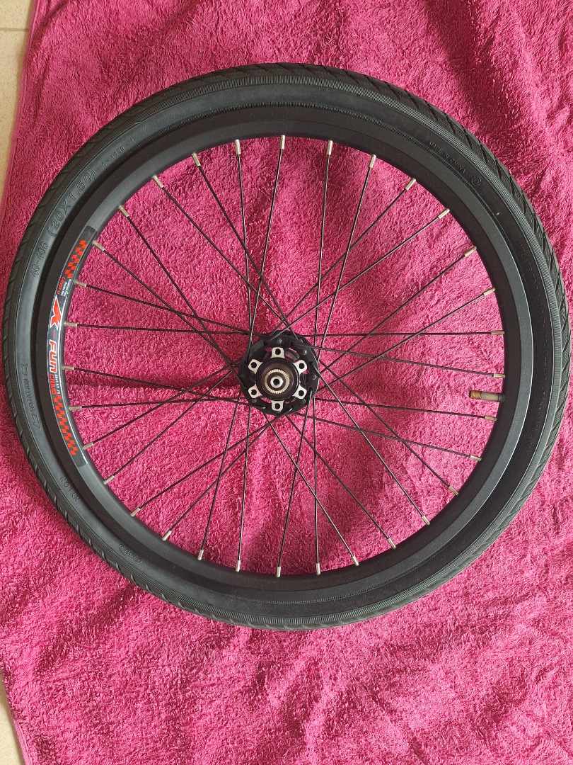 Litepro Kfun 20" Bicycle Front Disc Wheel with CST 20x1.5 tire - 40-406 ...
