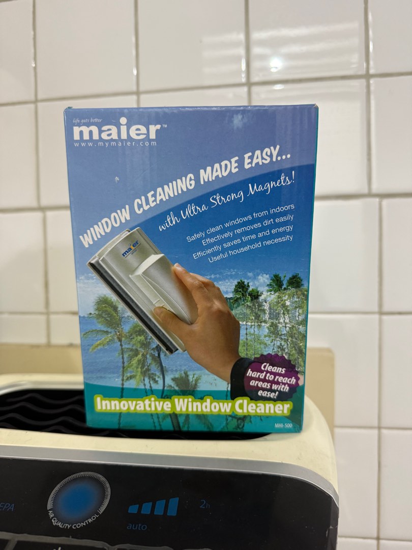 Maier Innovative Window Cleaner with Ultra Strong Magnets, Furniture ...
