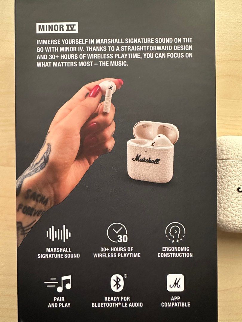 Marshall Minor IV True Wireless Earbuds, Audio, Earphones on Carousell