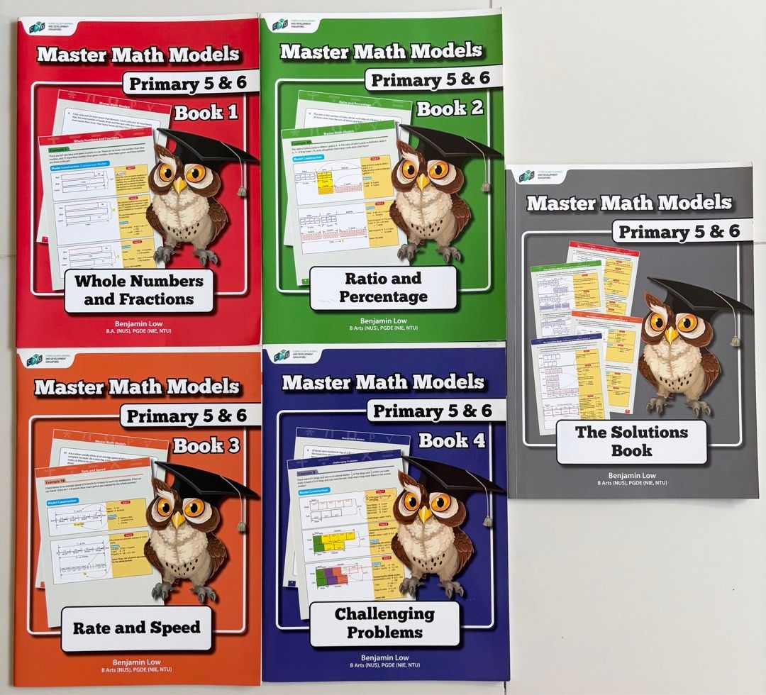 Master Math Models Primary 5 & 6 Workbooks, Hobbies & Toys, Books ...