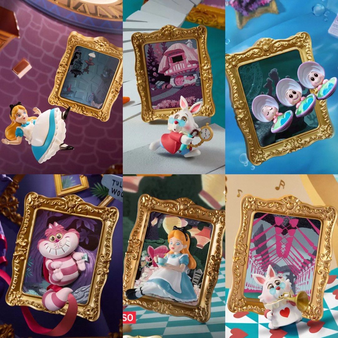 Miniso Disney Alice Art Museum Series Blind Box / FULL SET / Confirmed ...