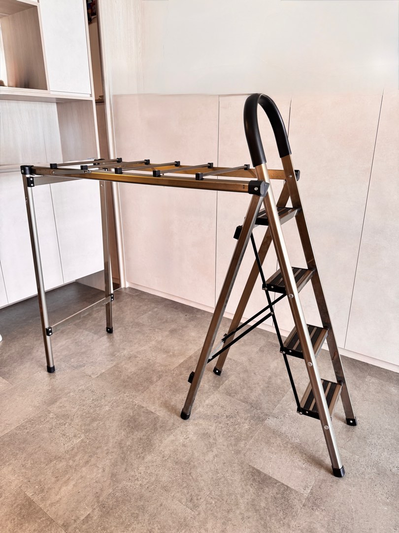Multipurpose Step Ladder with Platform, Furniture & Home Living, Home ...