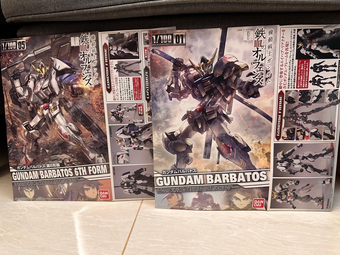 NG Bandai 1/100 Gundam Barbatos 6th Form & NG Gundam Barbatos, Hobbies ...