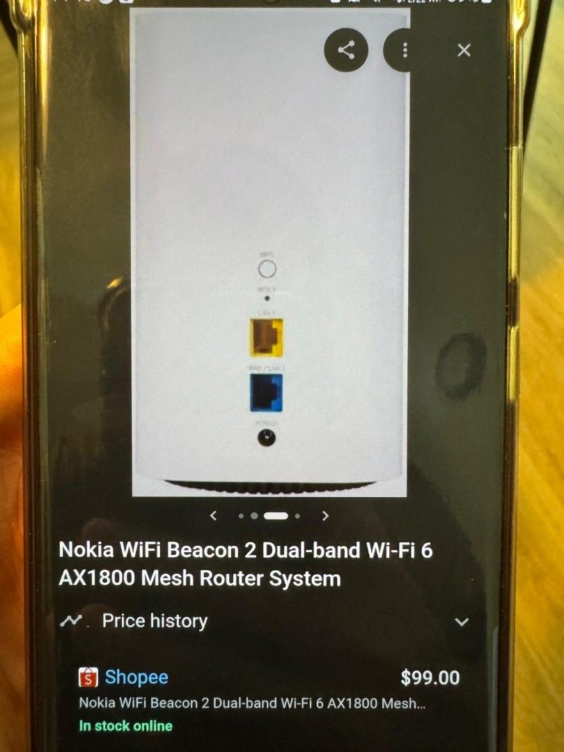 Nokia WiFi Beacon 2 Dual-band Wi-Fi 6 AX1800 Mesh Router System ...