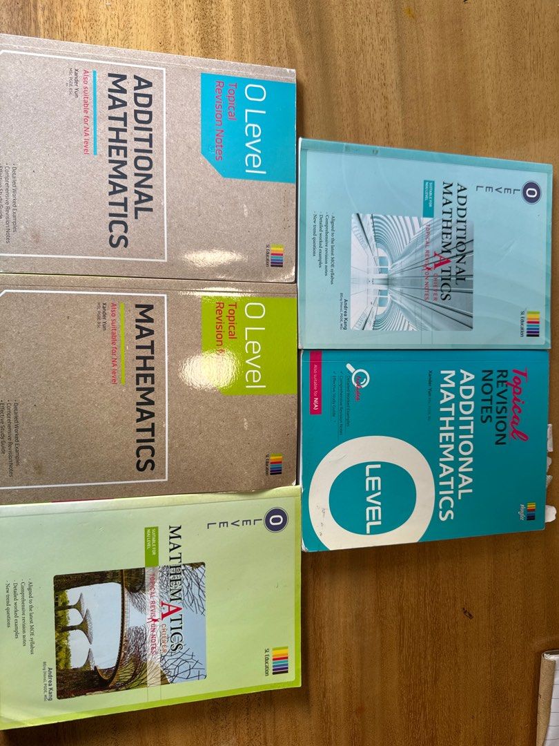 O Level Mathematics Revision Notes & Achiever Books, Hobbies & Toys ...