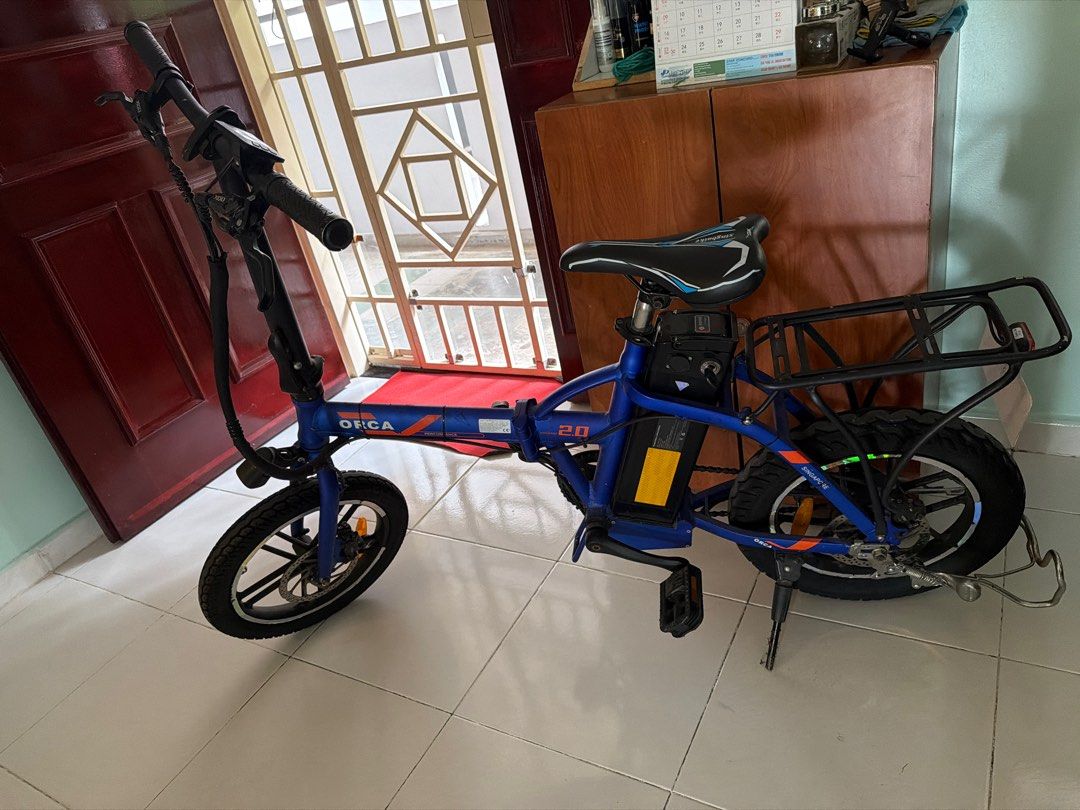 Orca 20 Electric Folding Bike - Blue, Sports Equipment, PMDs, E-Scooters & E-Bikes, E-Scooters ...