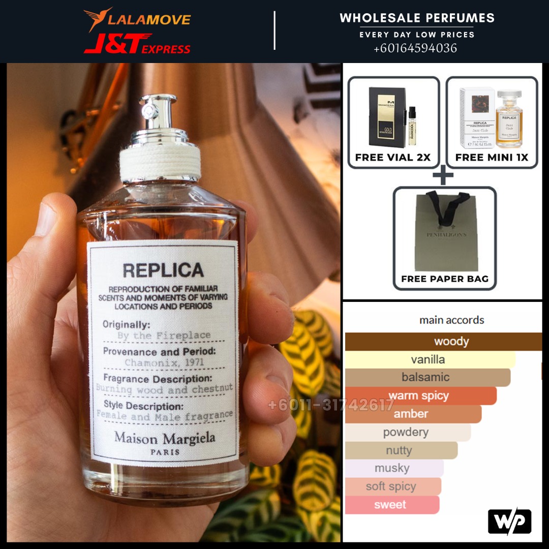 [ORIGINAL] MAISON MARGIELA REPLICA BY THE FIREPLACE EDT 100ML FOR ...