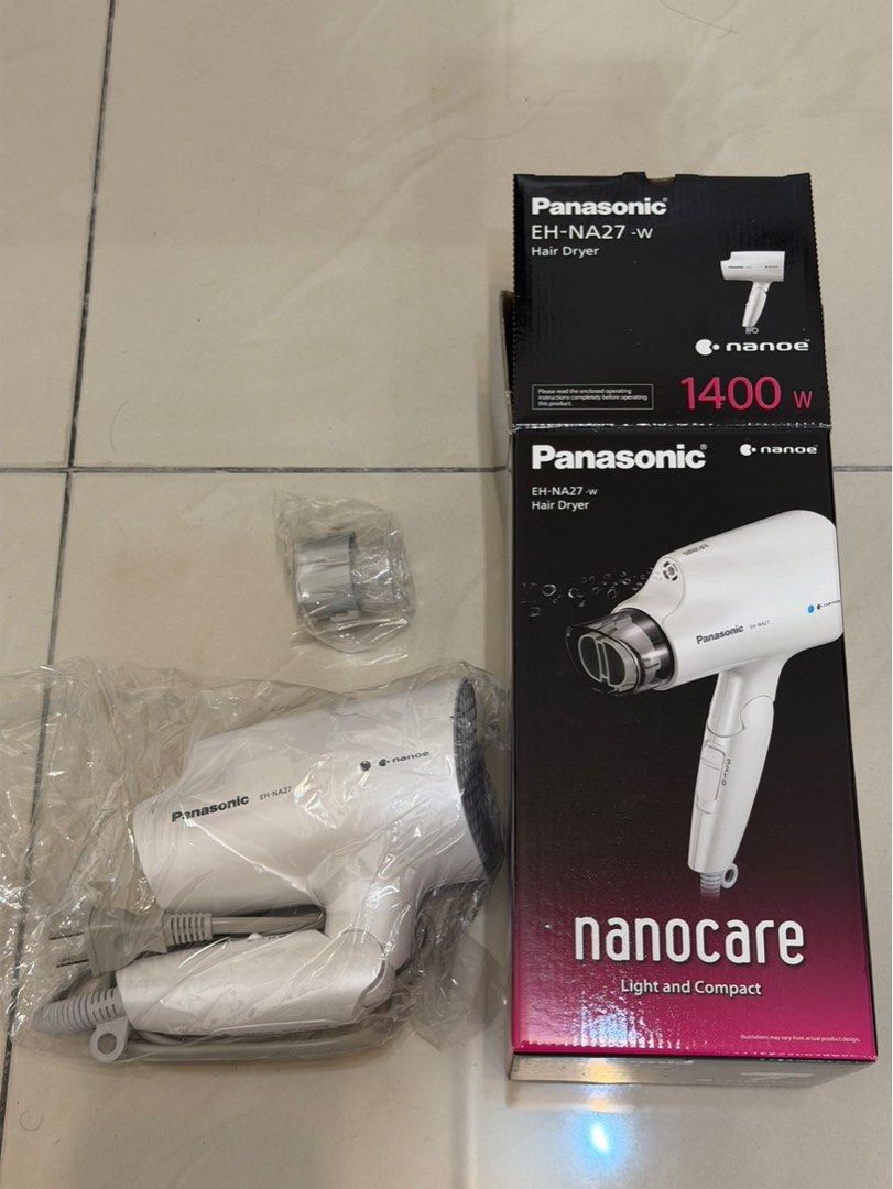 Panasonic 國際牌 奈米水離子吹風機(EH-NA27-W), 電視及其他電器 , 其他家庭電器在旋轉拍賣