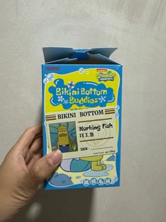 POP MART x SpongeBob Dopey Fish Plush Pendant, Hobbies & Toys, Toys ...