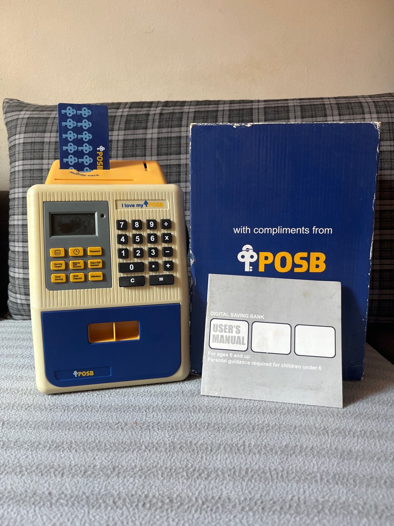 POSB Digital Saving Bank with User's Manual, Hobbies & Toys ...