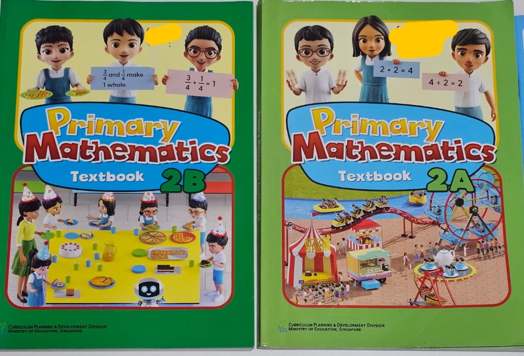 Primary Mathematics Textbook 2A & 2B, Hobbies & Toys, Books & Magazines ...