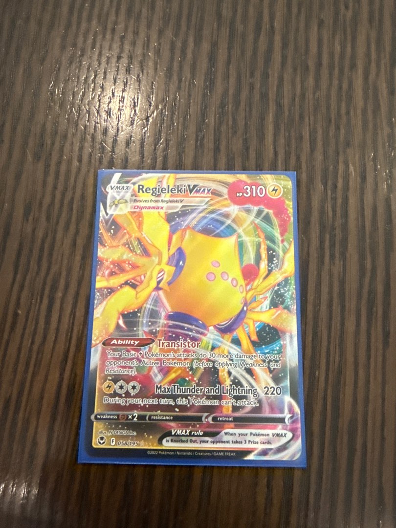 Regieleki VMAX Pokemon Card, Hobbies & Toys, Toys & Games on Carousell