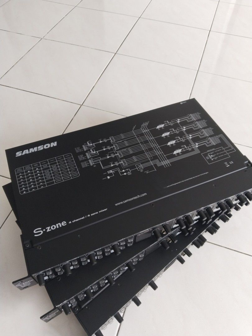 Samson S-ZONE 4 Channel 4 Zone Stereo Mixer ( 3 Unit ), Audio, Soundbars, Speakers & Amplifiers ...