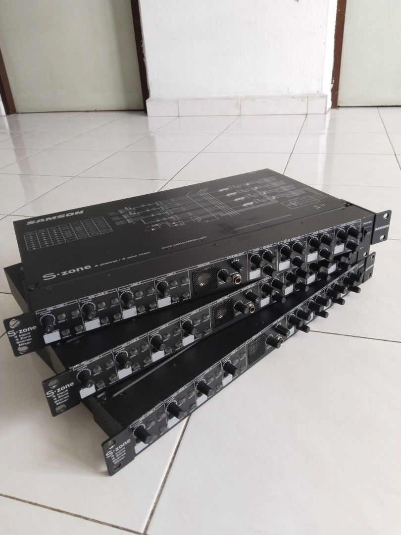 Samson S-ZONE 4 Channel 4 Zone Stereo Mixer ( 3 Unit ), Audio, Soundbars, Speakers & Amplifiers ...