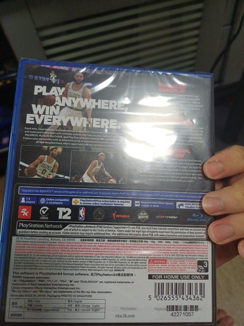 Sealed NBA 2K25 - PS4 Game, Video Gaming, Video Games, PlayStation on ...