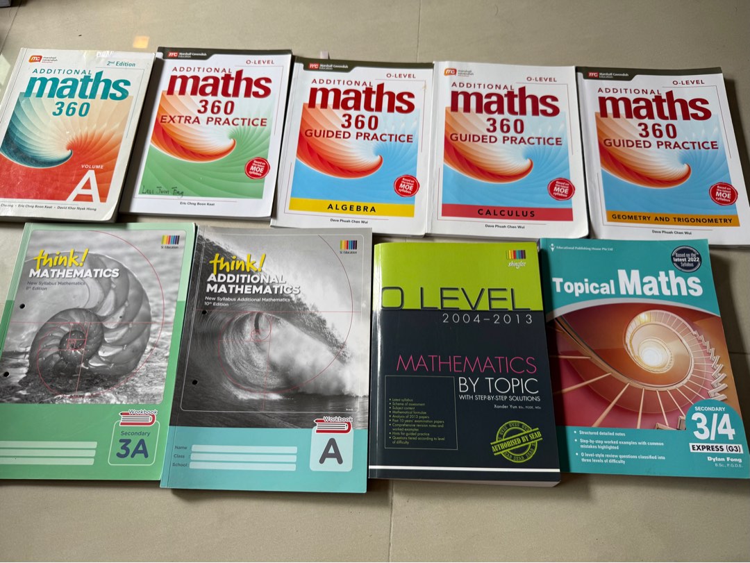 Secondary School Mathematics Textbooks Bundle, Hobbies & Toys, Books ...