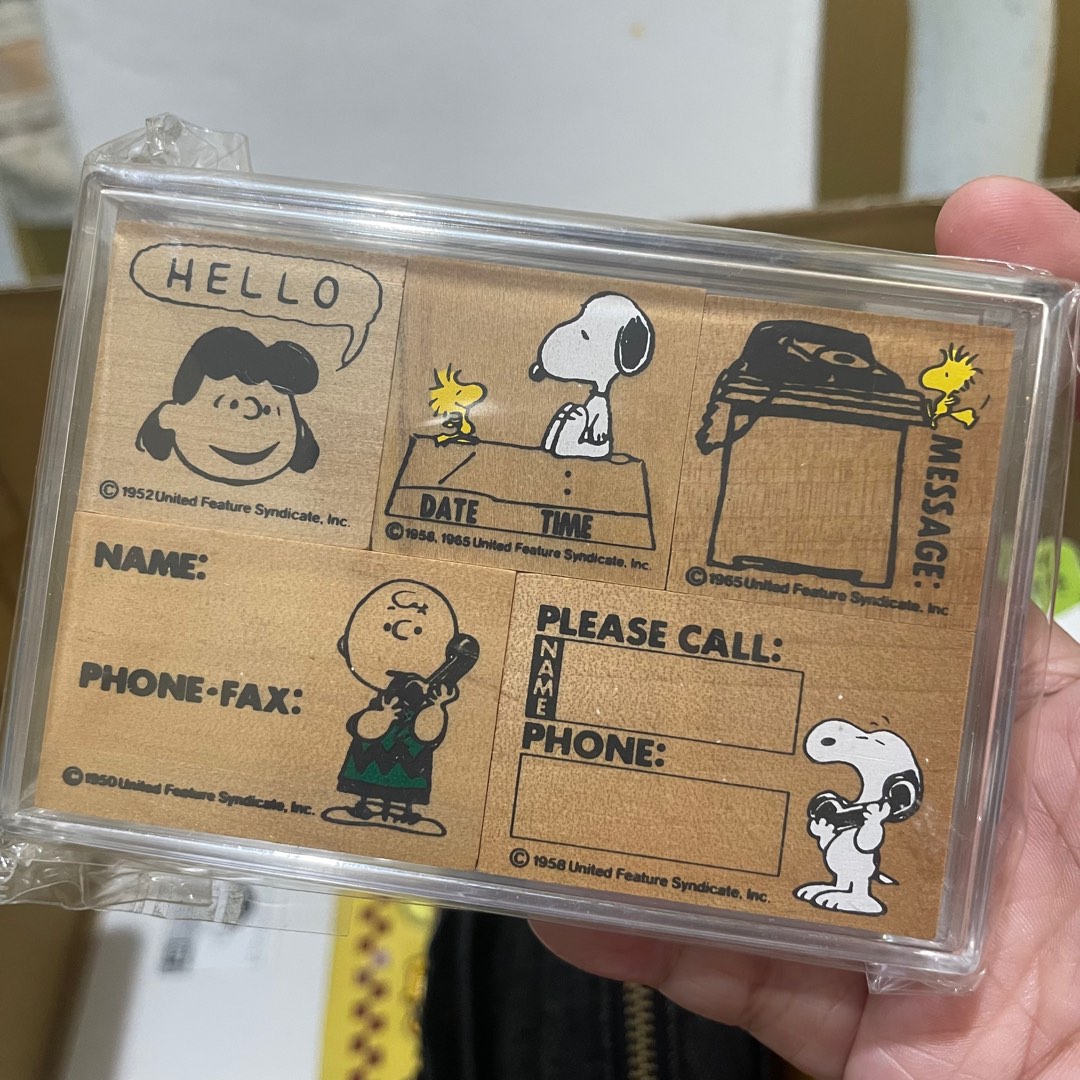 Snoopy Stamp Set, Hobbies & Toys, Stationary & Craft, Other Stationery ...