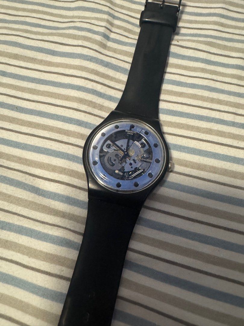 Swatch Automatic Watch - Skeleton Dial, Men's Fashion, Watches ...