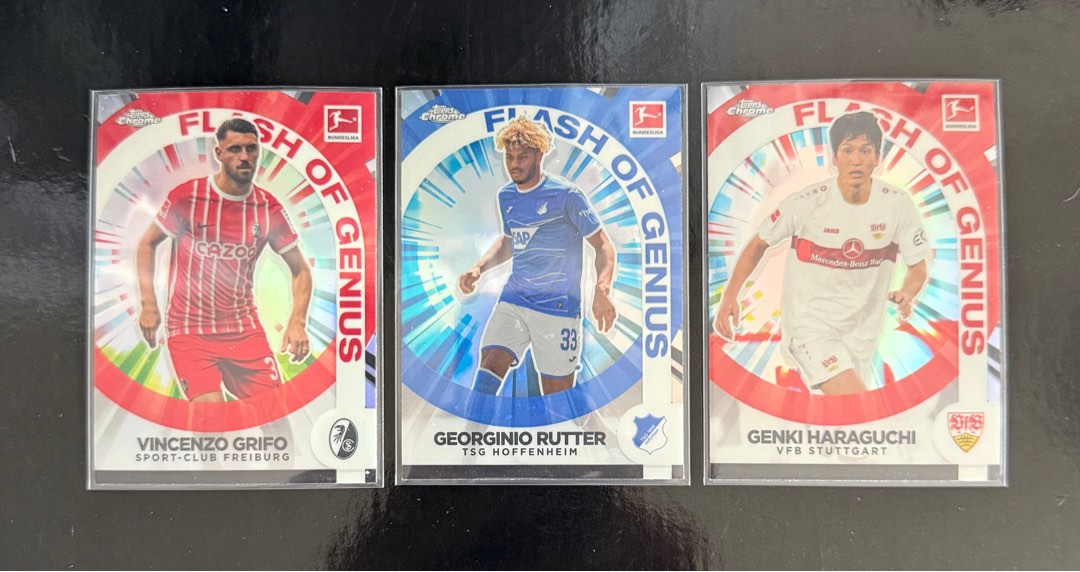 Topps Chrome Flash of Genius Bundesliga Cards, Hobbies & Toys, Toys ...