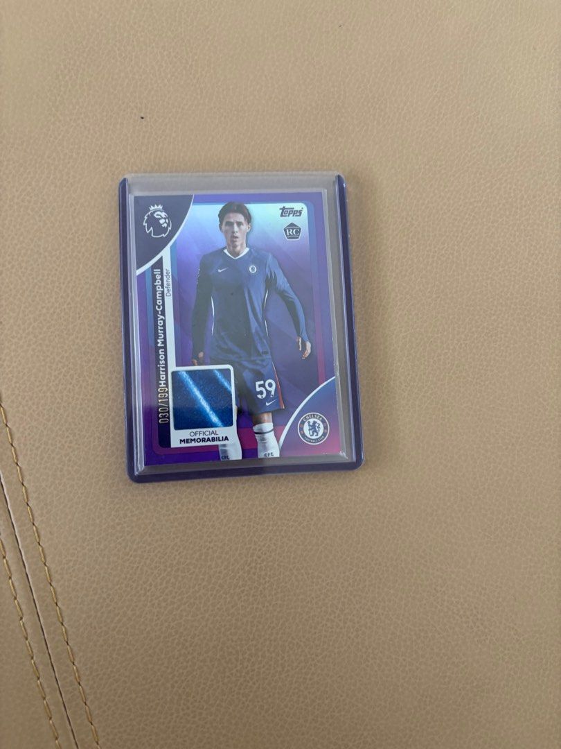 Topps Premier League Harrison Murray-Campbell Match worn Relic Card ...