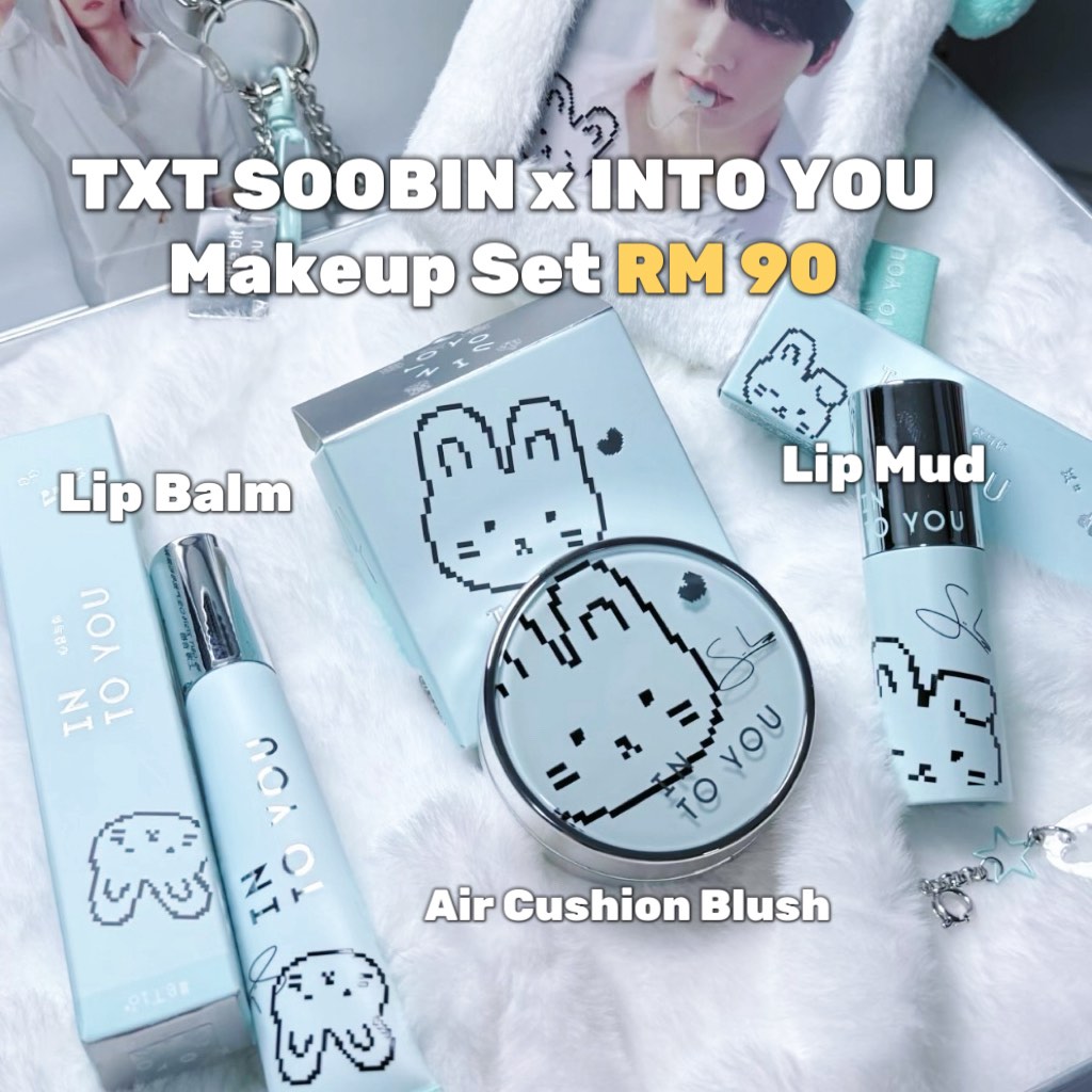 TXT SOOBIN x INTO YOU Makeup Set🩵, Beauty & Personal Care, Face, Makeup ...