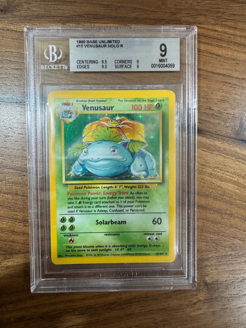 1999 Base Set Venusaur 9 Mint BCG PSA, Hobbies & Toys, Toys & Games on ...