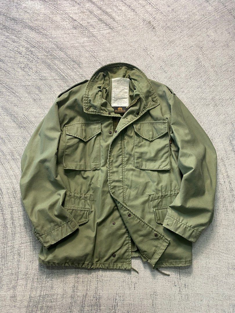 Vintage Alpha Industries M-65 Field Jacket OG-107 NYCO (Circa 80s-90s ...