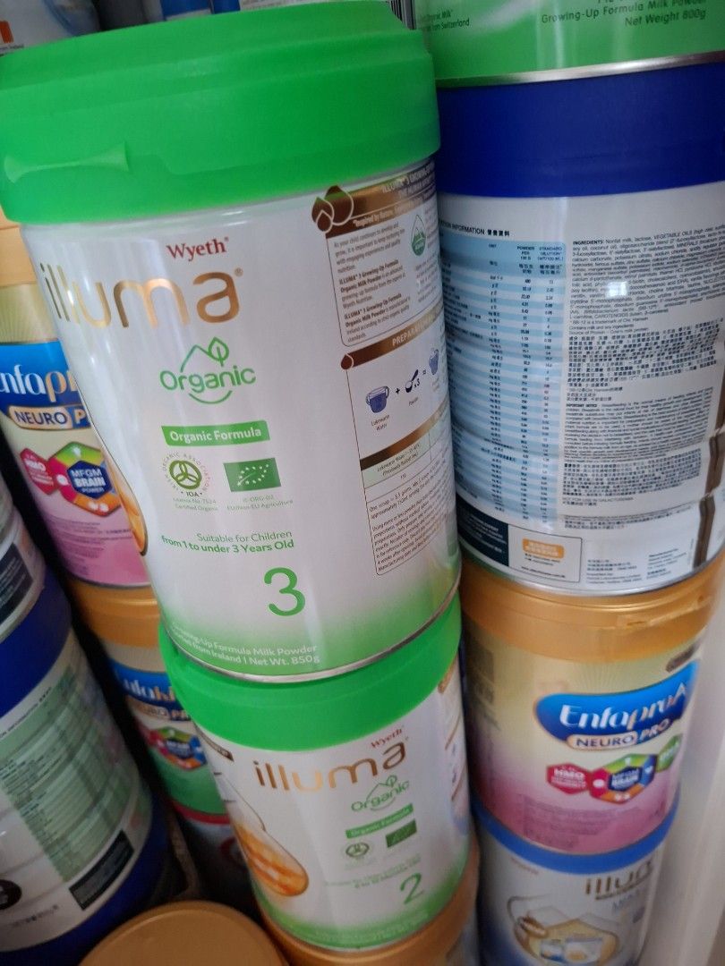 Wyeth Illuma 有機奶粉 2號/3號, 兒童＆孕婦用品, 護理及餵哺, 護理及餵哺 - 母乳及奶瓶 - Carousell