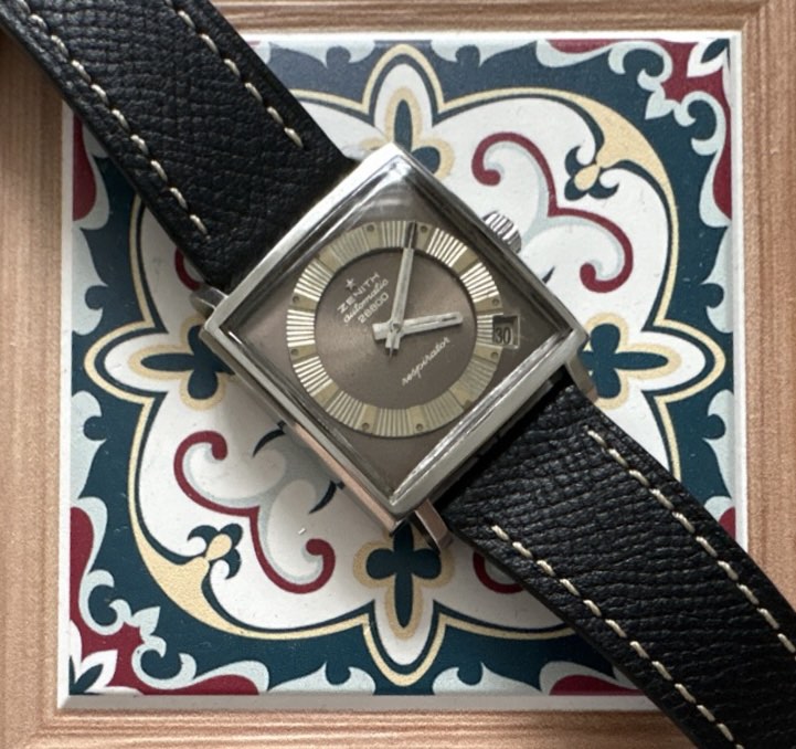 (RARE TUXEDO DIAL!) Zenith Respirator A7617 28800, Luxury, Watches on ...