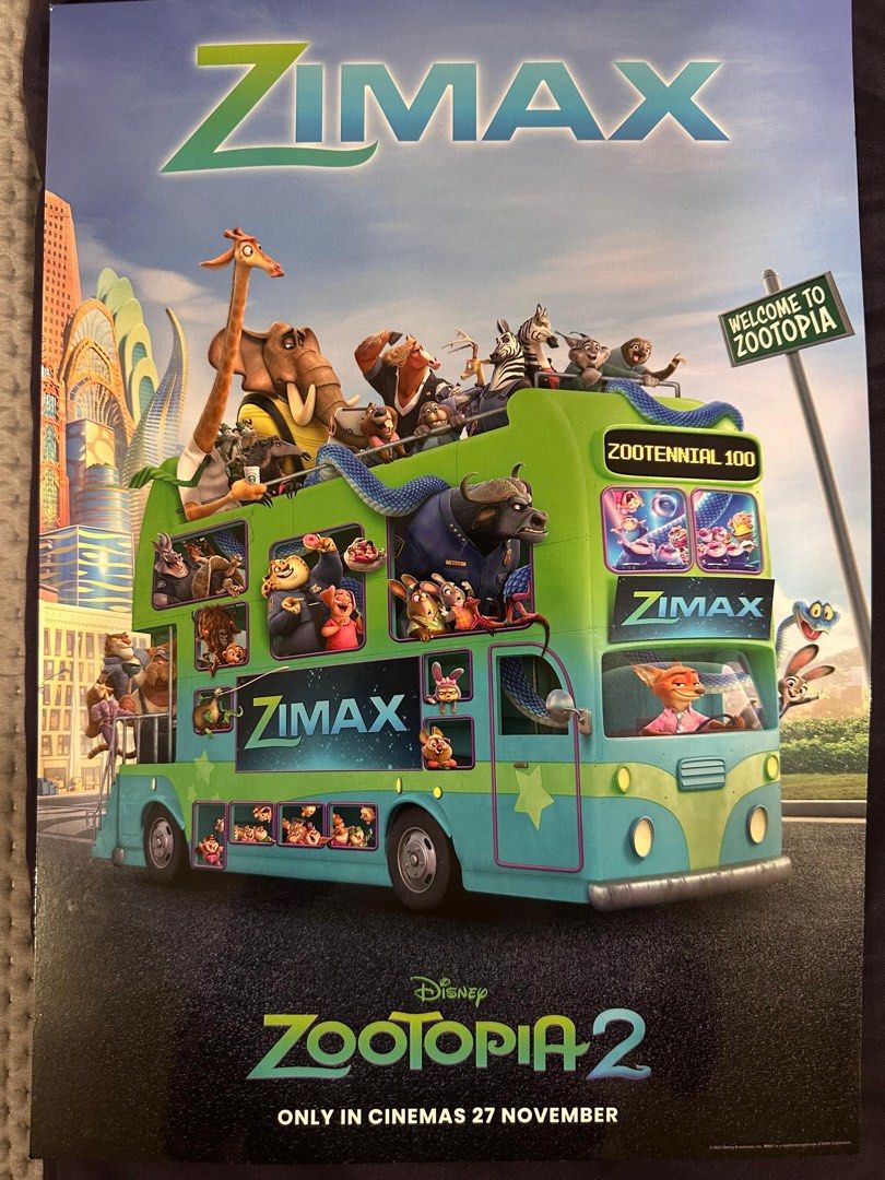 Zootopia 2 Movie Poster, Hobbies & Toys, Collectibles & Memorabilia ...