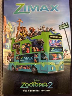ZOOTOPIA 2 - Movie Poster ( from TGV) - A3 size, Hobbies & Toys ...