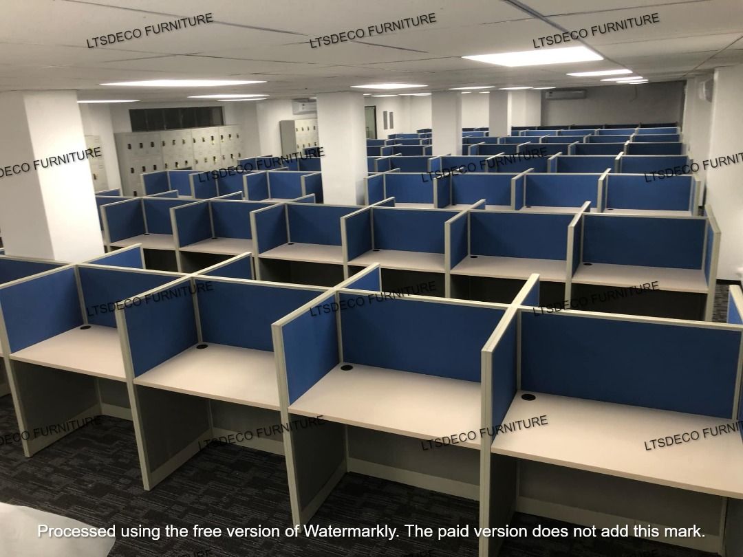 140seater workstation tables bpo system office partitions, Furniture ...