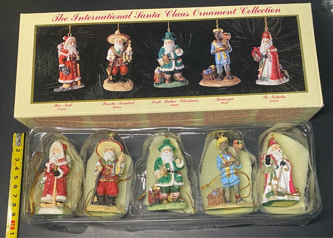 1995 The International Santa Claus Ornament Collection - 5 different ...
