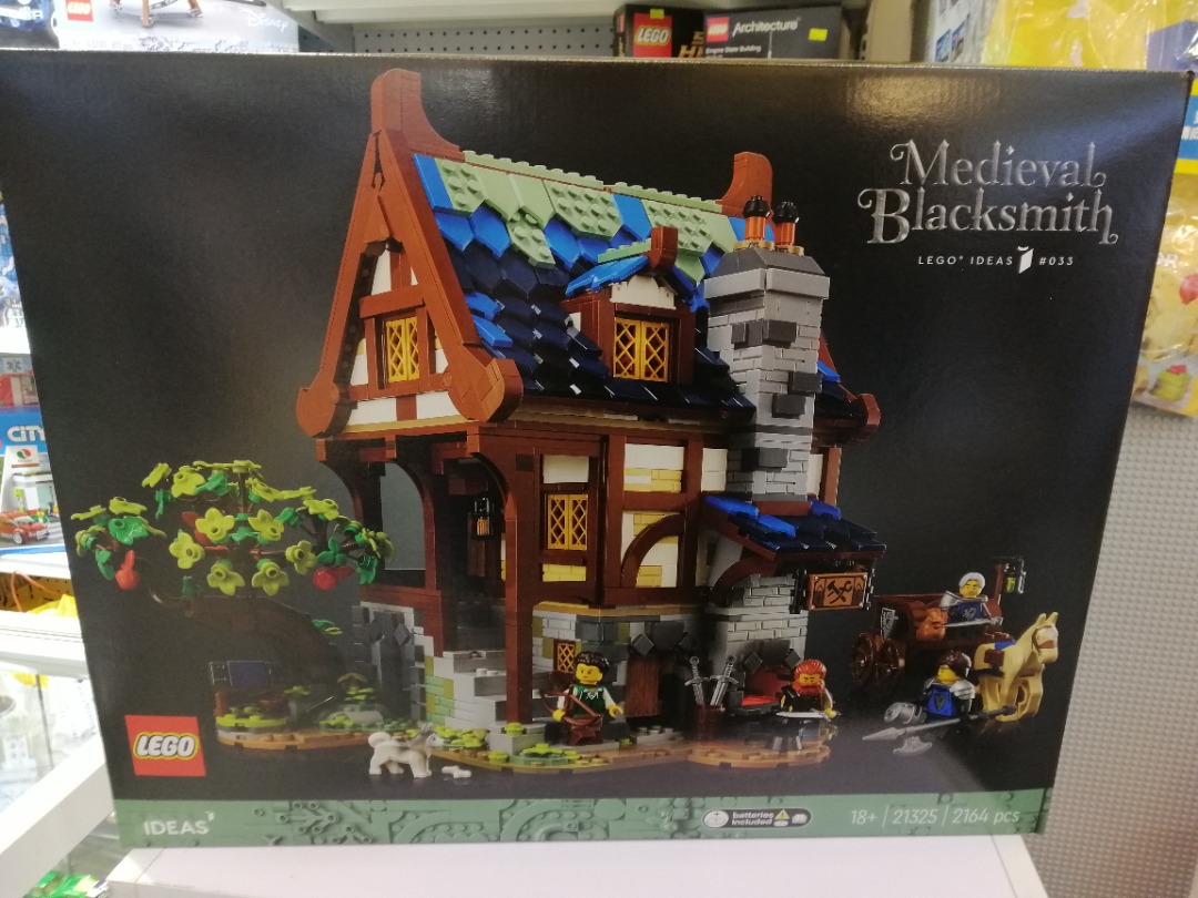 （銅鑼灣門市 cwb Brick House 現貨）全新 Lego 21325 IDEAS MEDIEVAL BLACKSMITH, 興趣及 ...