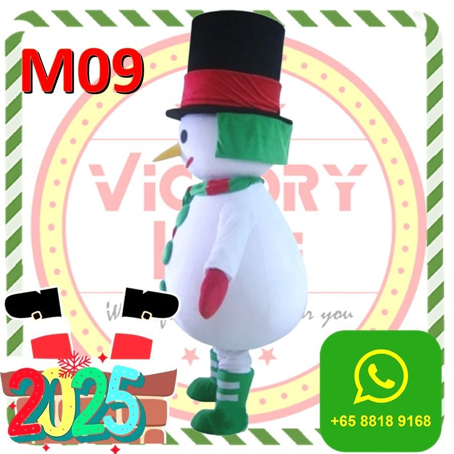 ⛄ M09 – Snowman Mascot Costume, Hobbies & Toys, Occasions & Party ...