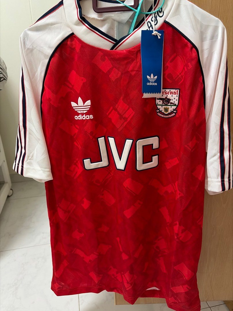 Adidas Arsenal 1990/1992 Home Official Reissue Jersey, Men's Fashion ...