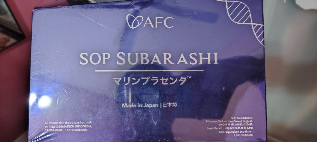 AFC SOP Subarashi Marine Placenta, Health & Nutrition, Health ...