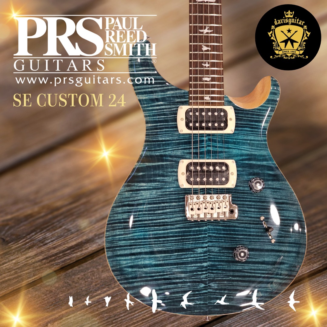 (Available) PRS Paul Reed Smith SE Custom 24 Slate Blue Tremolo Bridge ...