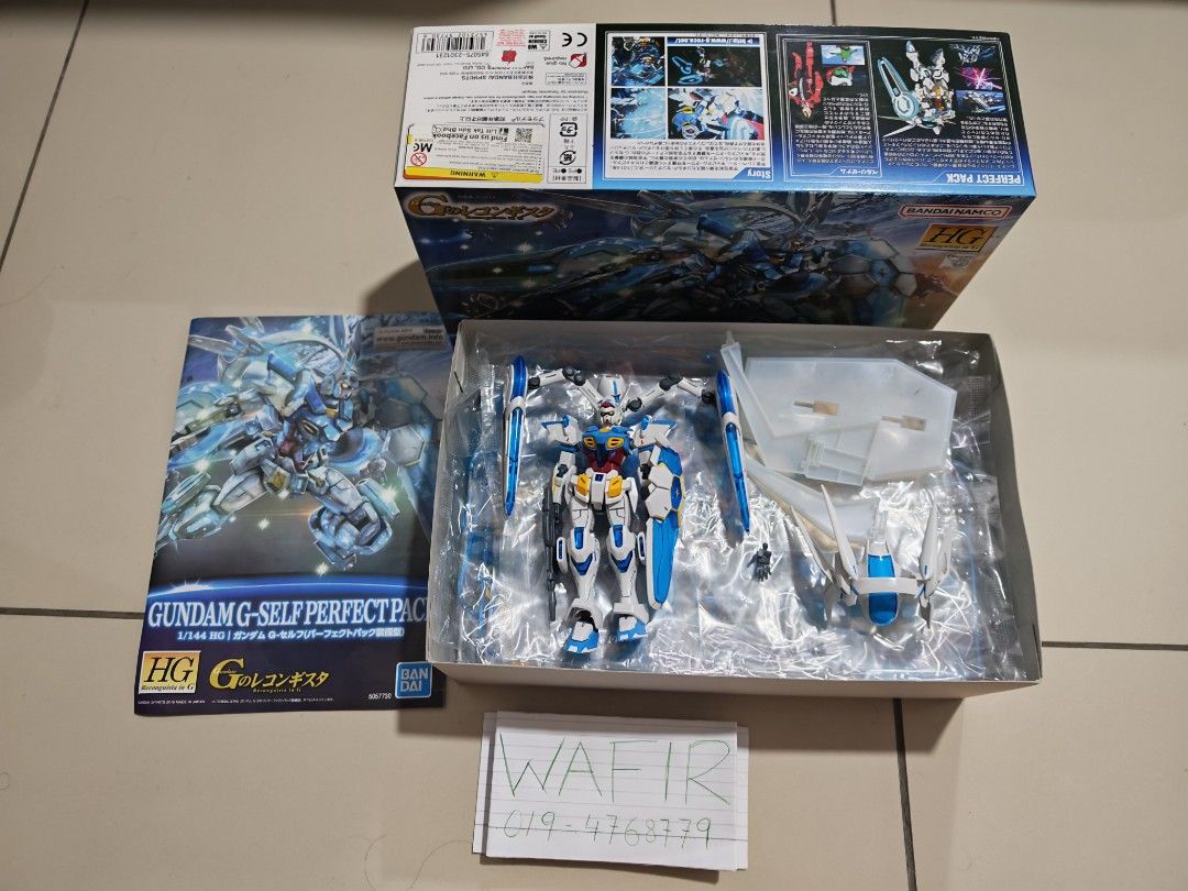 Bandai HG 1/144 Gundam G-Self Perfect Pack + Gundam Calibarn + LBX Odin ...