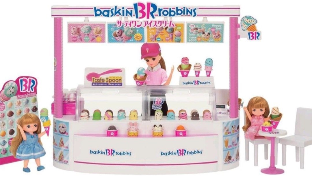 Baskin Robbins Ice Cream Shop Licca - chan Playset | takara doll cute ...