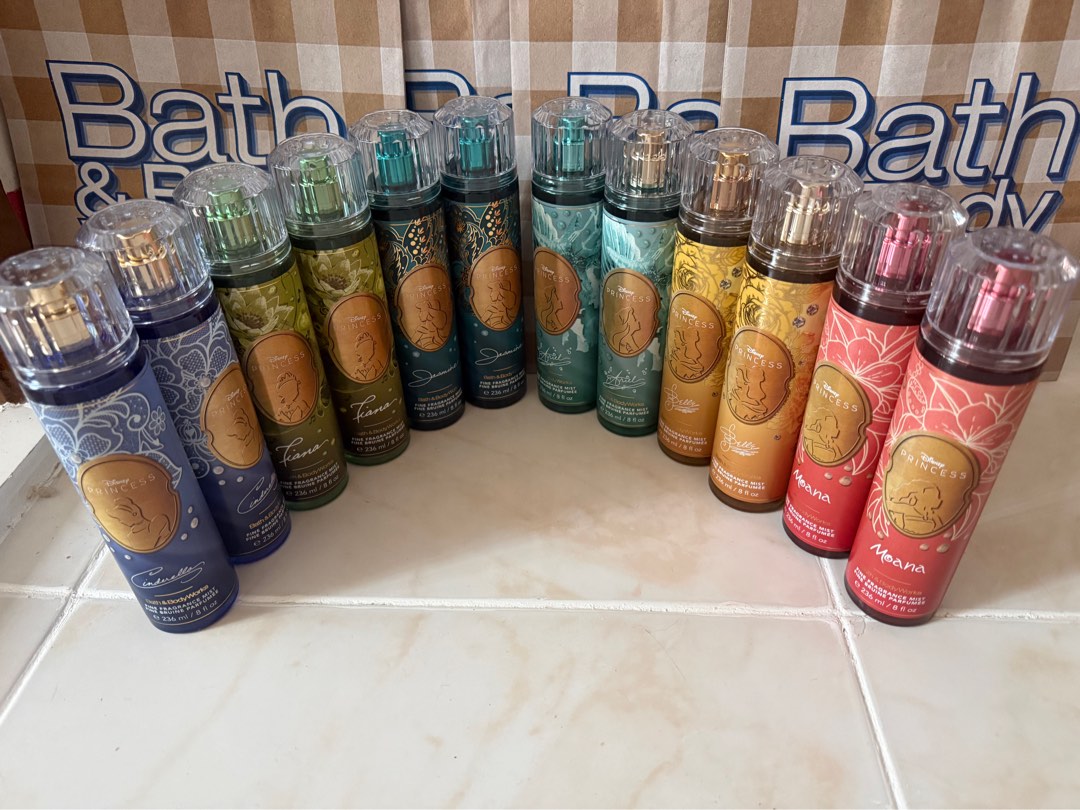 Take 4 pcs Bath & Body Works Disney Princess Fine Fragrance Mist ...