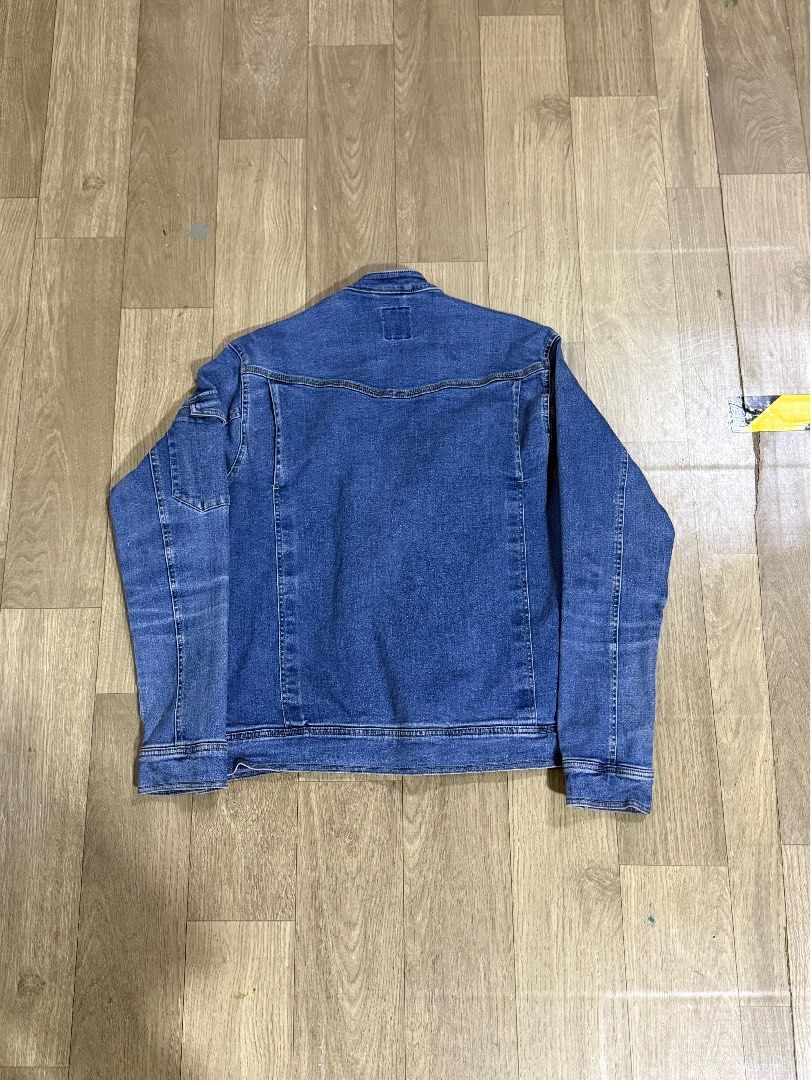 BLUE DENIM WORK JACKET, Men's Fashion, Coats, Jackets and Outerwear on ...