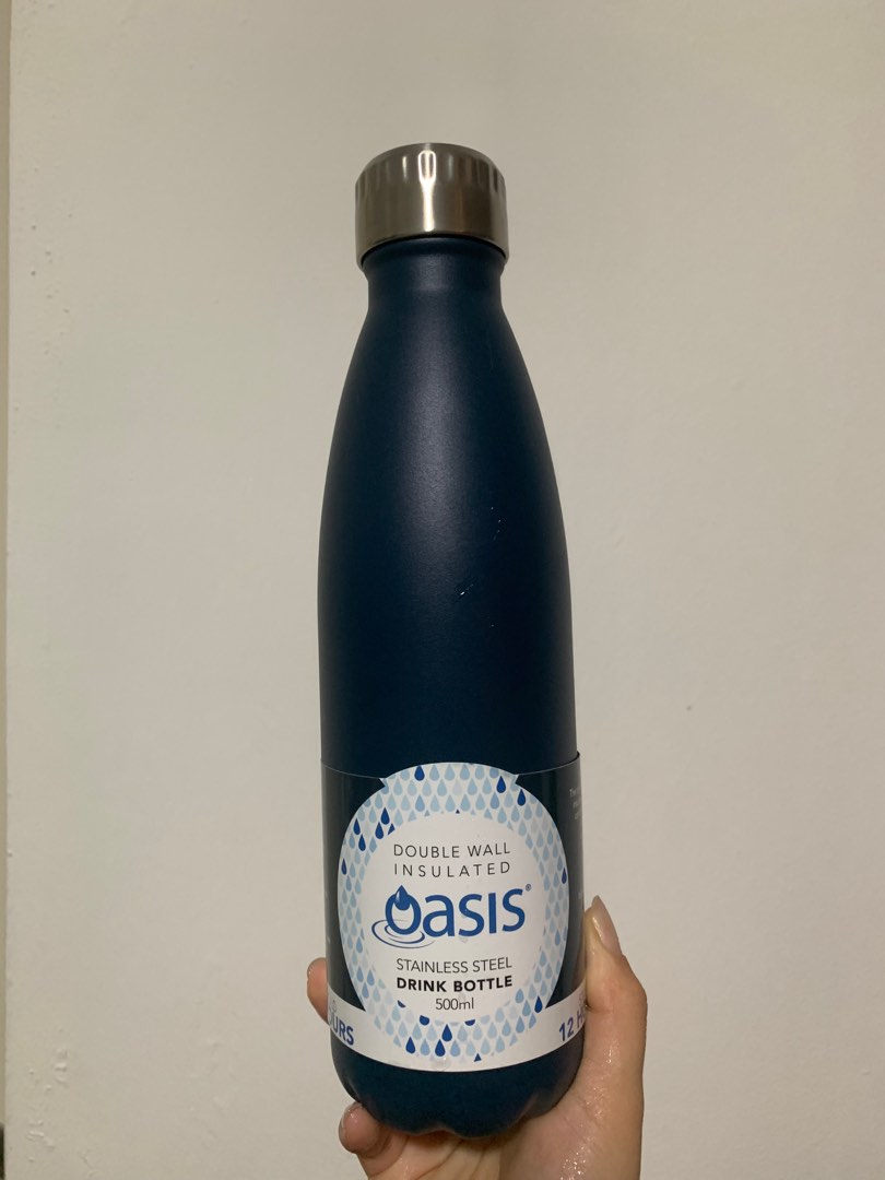 brand new oasis water bottle/thermal flask dark blue, Furniture & Home ...
