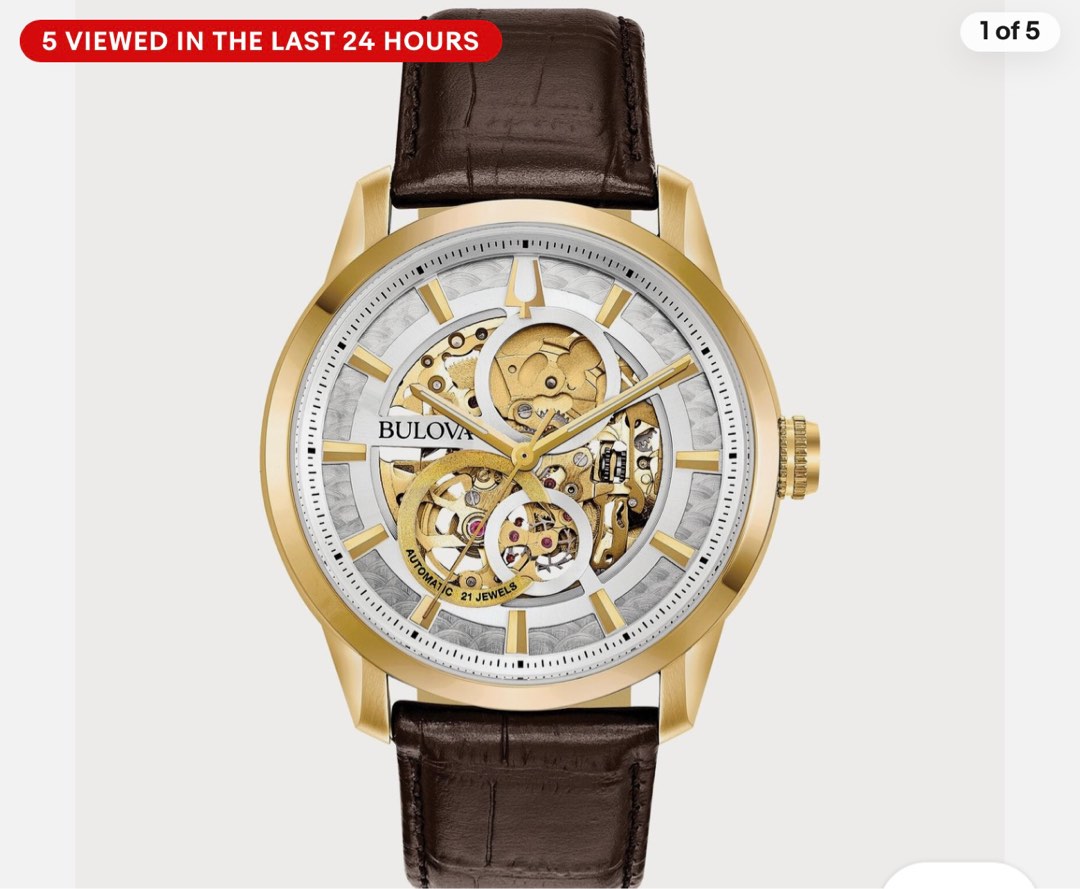Bulova Automatic Skeleton Watch, Men's Fashion, Watches & Accessories ...