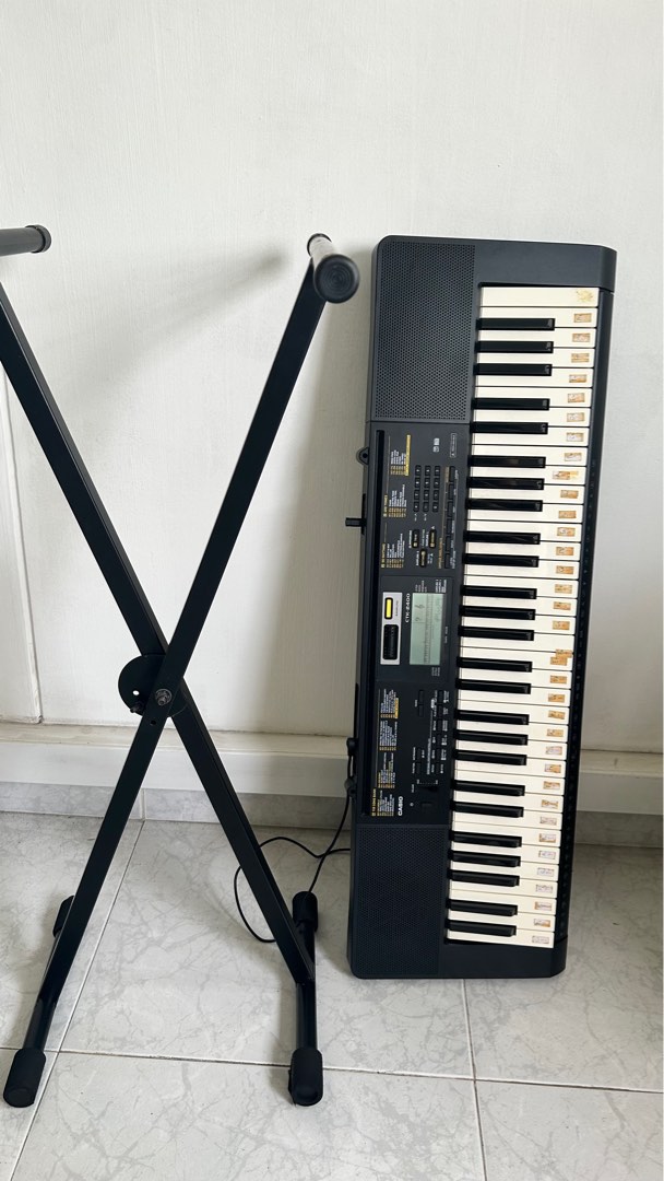 Casio CTK-2400 Keyboard with Stand, Hobbies & Toys, Musical Instruments ...
