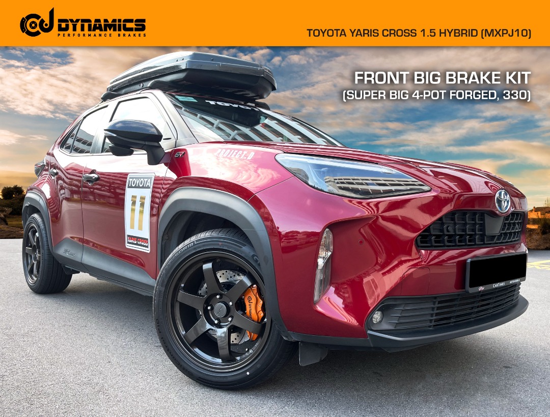 CJ DYNAMICS FRONT BIG BRAKE KIT (SUPER BIG 4-POT FORGED, 330) ON TOYOTA ...
