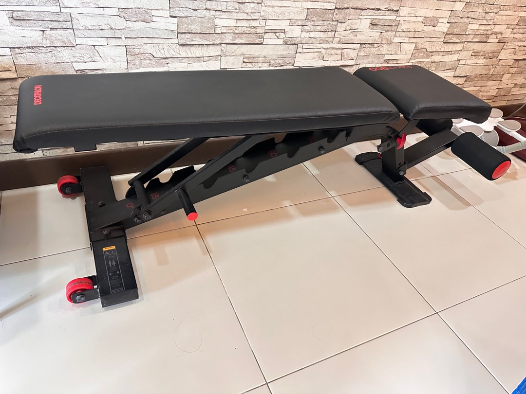 Decathlon Adjustable Weight Bench, Dumbbell Set & Stepper, Sports ...