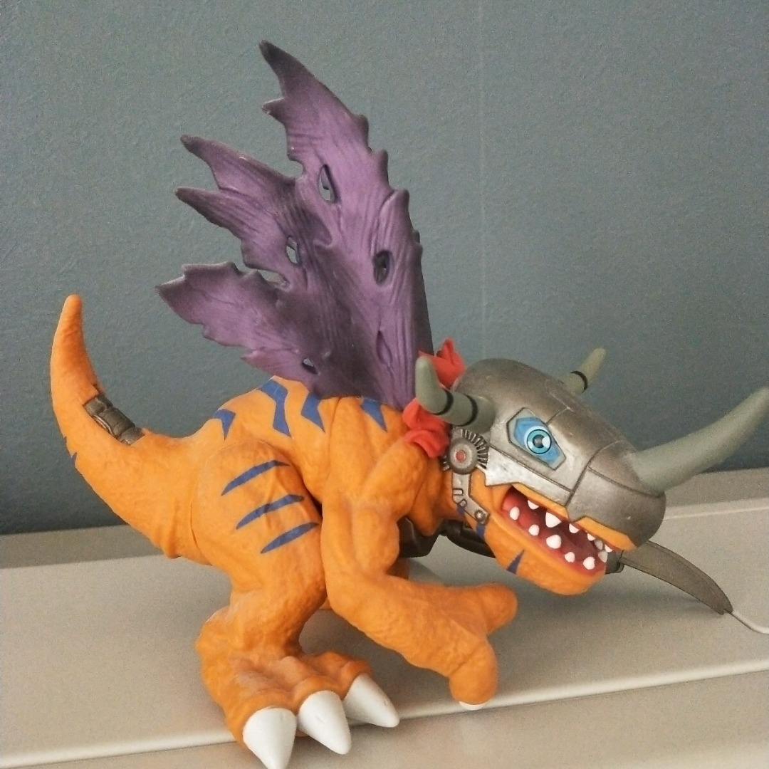 Digimon Dynamotion MetalGreymon Figure Digimon Adventure Greymon Soft ...
