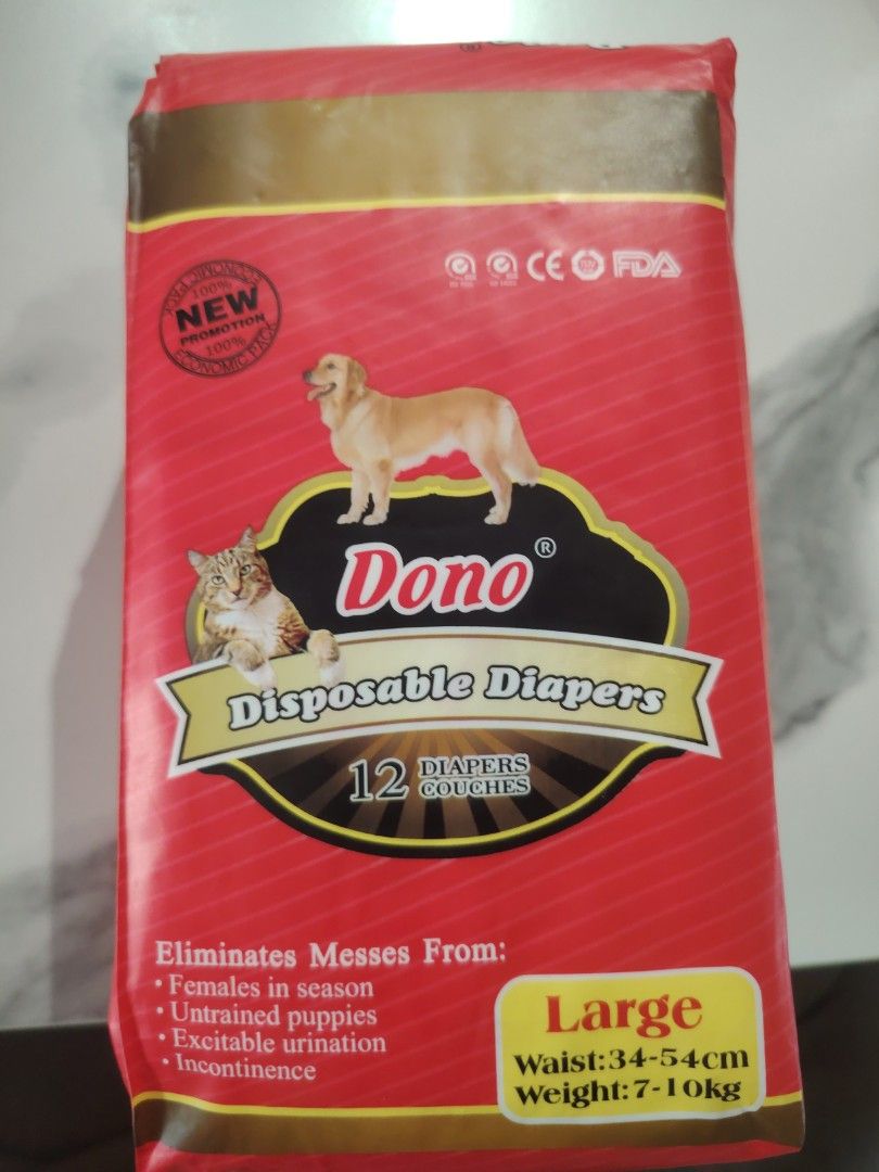 Dono Disposable Diapers, Pet Supplies, Homes & Other Pet Accessories on ...